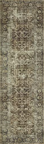 Magnolia Home by Joanna Gaines x Loloi Sinclair Collection SIN-01 Machine Washable Pebble / Taupe 7'-6" x 9'-6" Area Rug