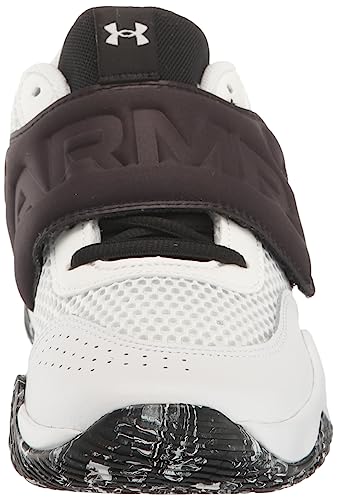 Under Armour Unisex Grade School Zone Basketball 2, (101) White/White/Black, 3.5, US