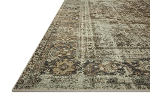 Magnolia Home by Joanna Gaines x Loloi Sinclair Collection SIN-01 Machine Washable Pebble / Taupe 7'-6" x 9'-6" Area Rug