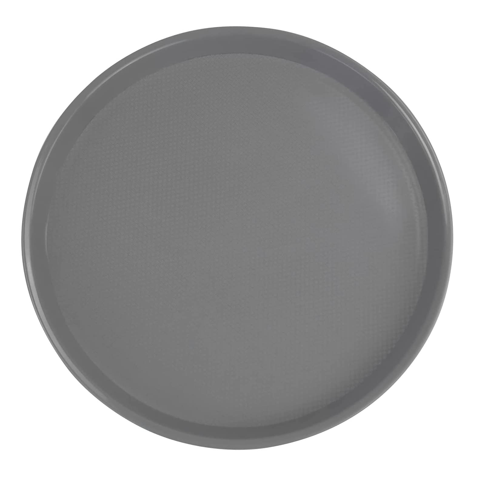 Pekky 4 Packs Plastic Round Serving Trays, Multi-Purpose Fast Food Trays, RE