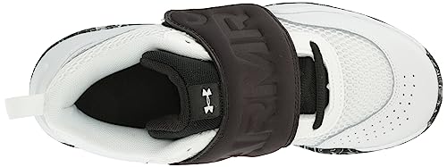 Under Armour Unisex Grade School Zone Basketball 2, (101) White/White/Black, 3.5, US
