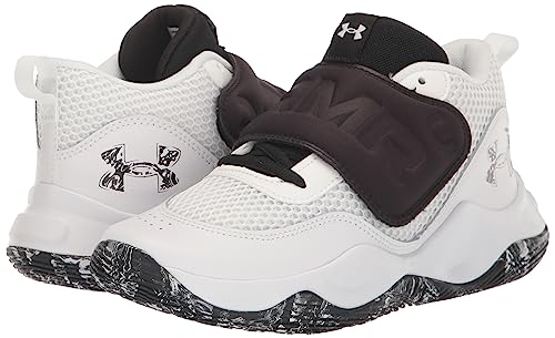 Under Armour Unisex Grade School Zone Basketball 2, (101) White/White/Black, 3.5, US