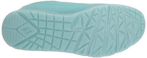 Skechers Kids Girls Uno Ice Sneaker, Turquoise, 2 Little Kid
