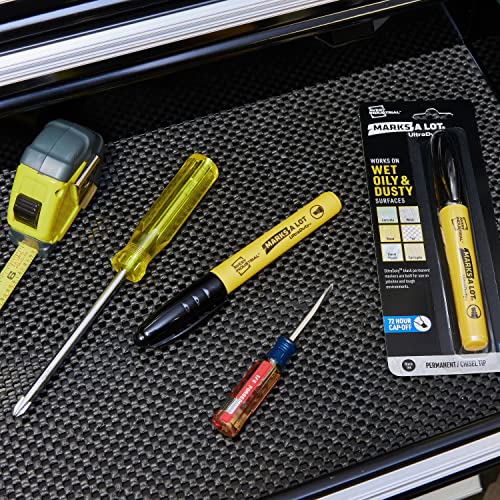 AVERY Marks A Lot UltraDuty Permanent Markers, Chisel Tip, Water Resistant, 1 Black Industrial Marker (29845)