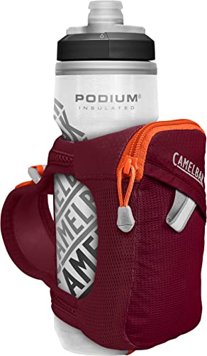 CamelBak Quick Grip Chill Handheld, 21oz., Burgundy/Hot Coral