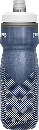 CamelBak Podium Chill Insulated Bike Water Bottle - Easy Squeeze Bottle - Fits Most Bike Cages - 21oz, Navy Perforated