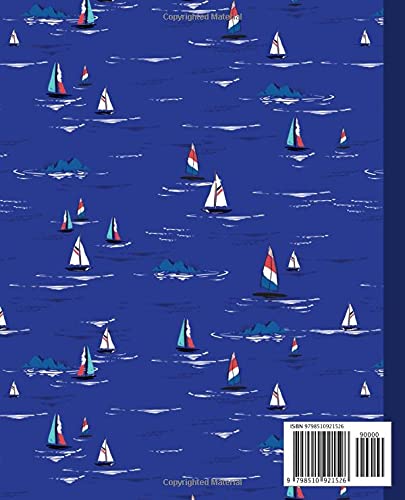Wind Surf Composition Notebook: Beautiful Wide Blank Lined Workbook for Kids Girls Boys Students Teens Home School and College
