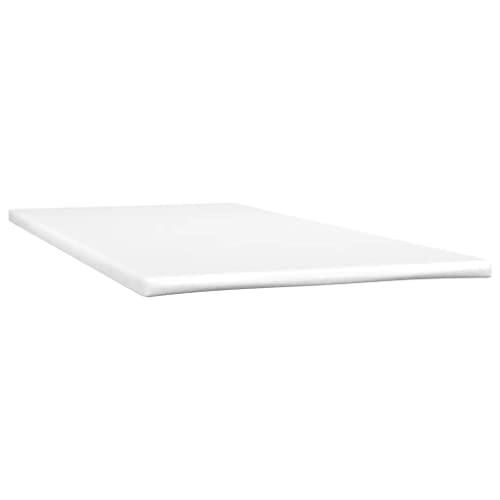 vidaXL Box Spring Bed with Mattress Home Bedroom Mattress Pad Single Bed Frame Base Foam Topper Furniture Light Gray 39.4"x79.9" Twin XL Velvet