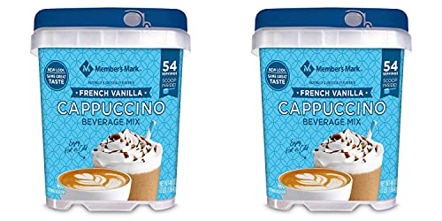 Member's Mark French Vanilla Cappuccino Beverage Mix 2Pack (48 oz Each) Pack of 2