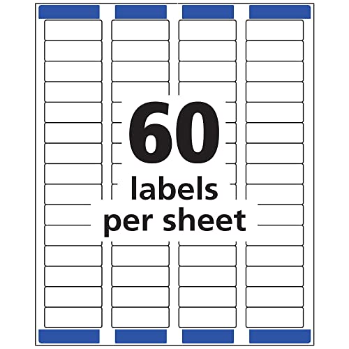 Avery Return Address Labels, Laser Printers, 1,500 Labels, 2/3 x 1-3/4, Permanent Adhesive (5195)