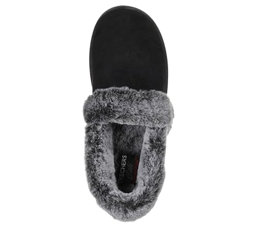 Skechers womens Cozy Campfire - Team Toasty Slipper, Black, 5 US
