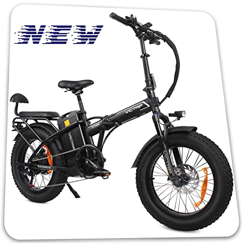 32Ah Large Battery 100 Miles Long Range 750W Folding Electric Bike for Adults Shimano 7-Speed Cruise Control Dual Shock Absorber Color Display Step-Thru Commuter Bike with 2 Seat UL Certified …