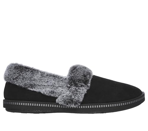 Skechers womens Cozy Campfire - Team Toasty Slipper, Black, 5 US