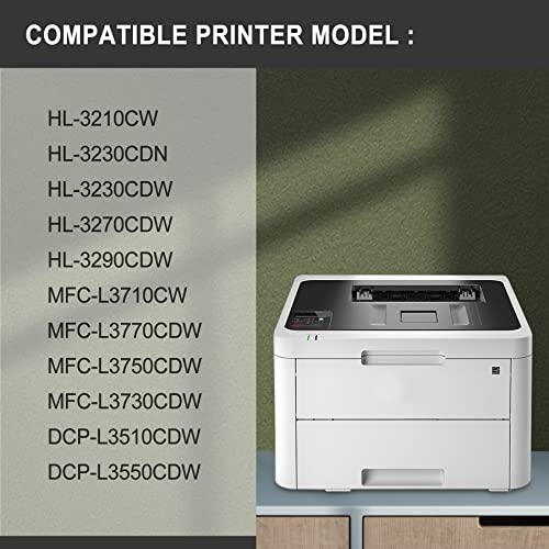 DRAWN 4-Pack TN227BK TN227C TN227M TN227Y Toner Cartridge Compatible Replacement for Brother TN-227 TN227 HL-3230CDW 3270CDW 3290CDW MFC-L3710CW L3730CDW DCP-L3510CDW Printer Cartridge (1BK+1C+1M+1Y)