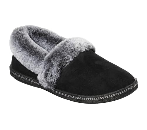 Skechers womens Cozy Campfire - Team Toasty Slipper, Black, 5 US