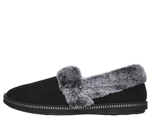 Skechers womens Cozy Campfire - Team Toasty Slipper, Black, 5 US