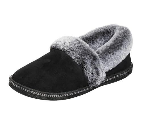Skechers womens Cozy Campfire - Team Toasty Slipper, Black, 5 US