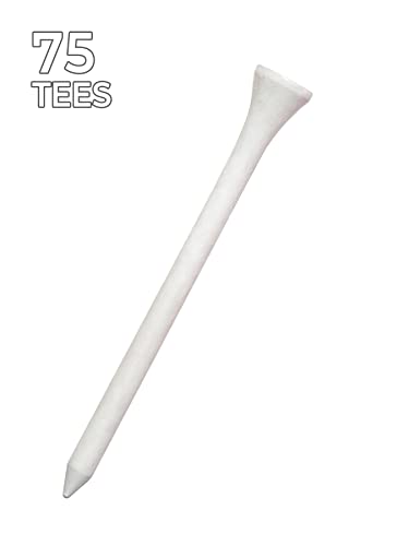 Pride (87802) Golf Deluxe Tee (3-1/4 Inch, White) - 75 Count