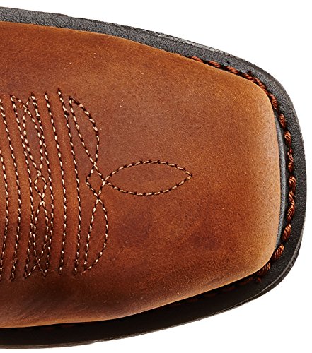 Carhartt mens 11" Wellington Square Safety Toe Leather Work Cmp1218 industrial and construction boots, Brown/Dark Brown Leather, 13 Wide US