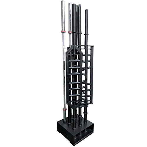Titan Fitness Olympic Barbell 9 Holder Vertical Storage Display Rack 19" x 19"