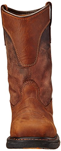 Carhartt mens 11" Wellington Square Safety Toe Leather Work Cmp1218 industrial and construction boots, Brown/Dark Brown Leather, 13 Wide US