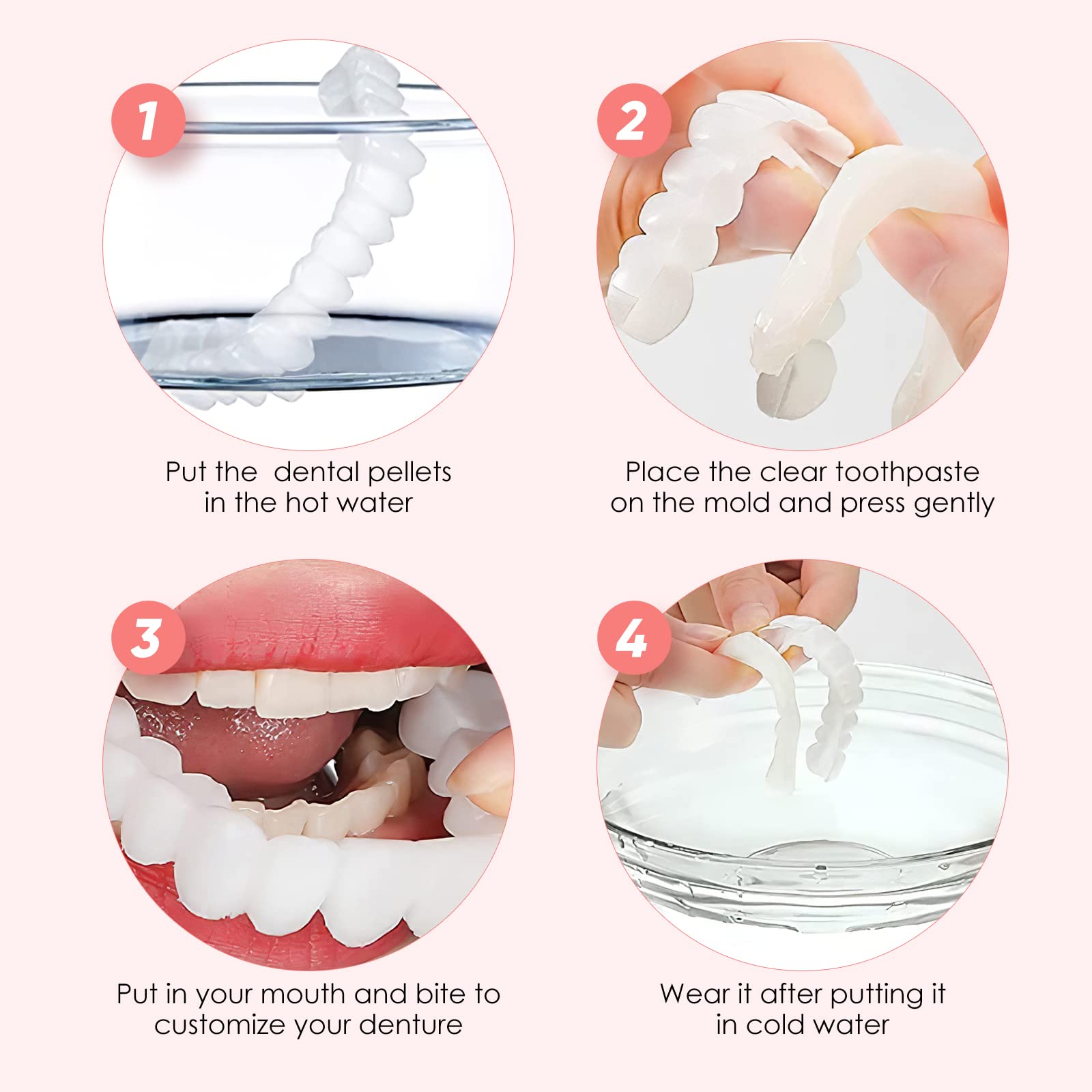 Fake Teeth, 4PCS T11