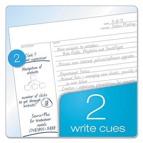 Tops Products 90223 Note-Taking System Notebk, Wire, 20 Lb, 11-Inch X9-Inch, 100Shts, We