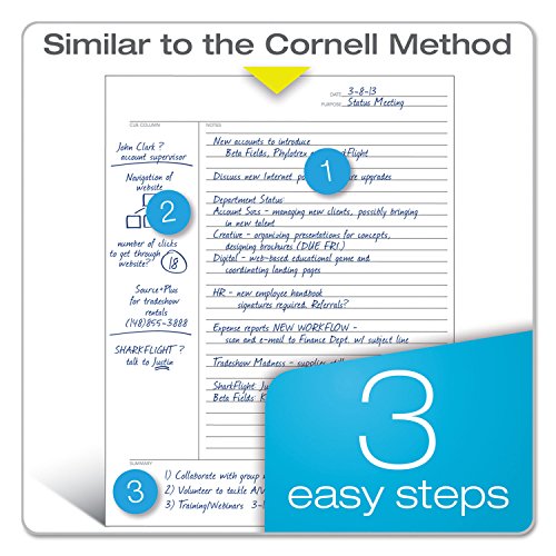 Tops Products 90223 Note-Taking System Notebk, Wire, 20 Lb, 11-Inch X9-Inch, 100Shts, We