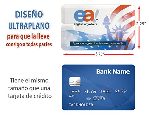 Curso de Ingles - Aprender Ingles Basico | English Course EA English Anywhere | Incluye Reproductor Mp3 Ultra Plano con 90 Lecciones en Audio | Spanish Edition.