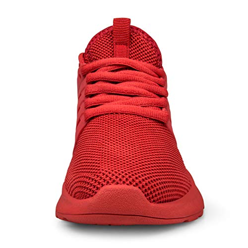 Troadlop Girls Shoes Lightweight Casual Walking Sneakers for Boy Red Size 2 M US Little Kid