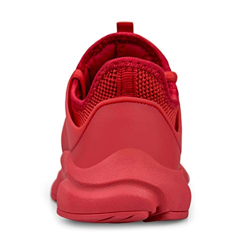 Troadlop Girls Shoes Lightweight Casual Walking Sneakers for Boy Red Size 2 M US Little Kid
