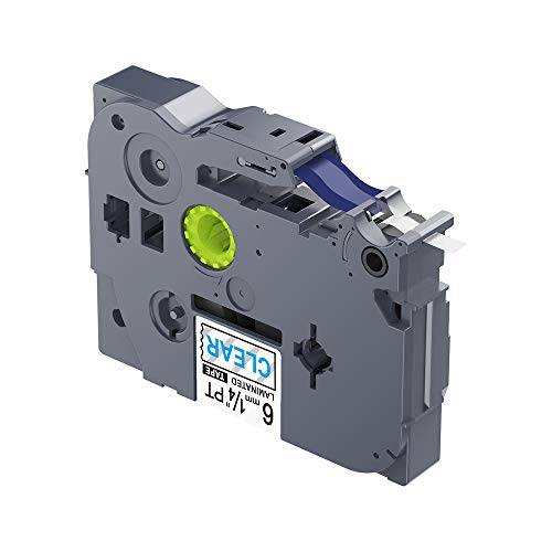 IDIK 1PK Blue on Clear Standard Laminated Label Tape Compatible for Brother P-Touch TZe-113 TZ113 TZe113(6mm x 8m)