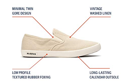 SEAVEES Men's Baja Slip On Classic Sneaker, Natural, 10