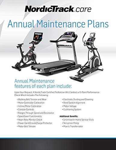 NordicTrack Care 3-Year Annual Maintenance Plan for Fitness Equipment $1000 to $1499.99