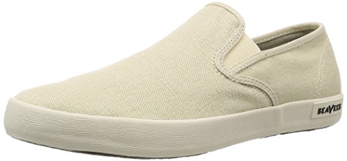 SEAVEES Men's Baja Slip On Classic Sneaker, Natural, 10
