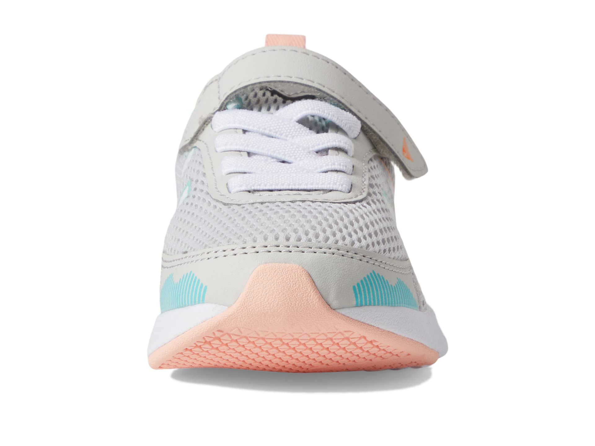 New Balance Kid's Dynasoft 545 V1 Hook and Loop Running Shoe, Summer Fog/Surf/Peach Glaze, 2 Wide Infant