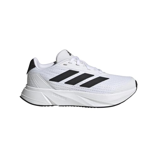 adidas Duramo SL Sneaker, White/Core Black/Grey, 2 US Unisex Little Kid