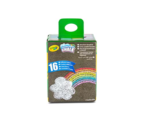 Crayola Washable Sidewalk Chalk, Outdoor Toy, Gift for Kids, 16 Count