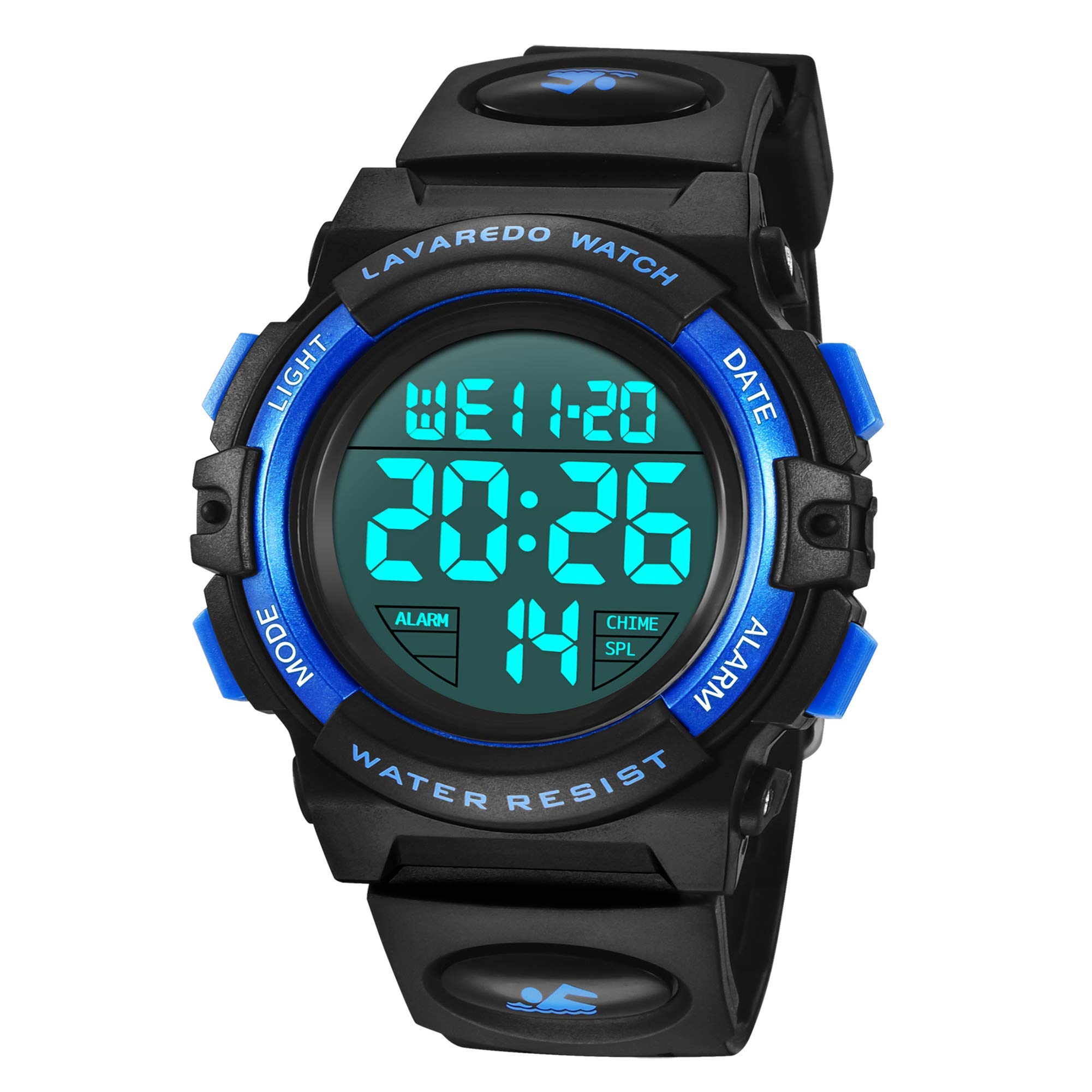 Kids Watch,Boys Watch for 3-12 Year Old Boys,Digital Sport Outdoor Multifunctional Chronograph LED 50 M Waterproof Alarm Calendar Analog Watch for Children with Silicone Band