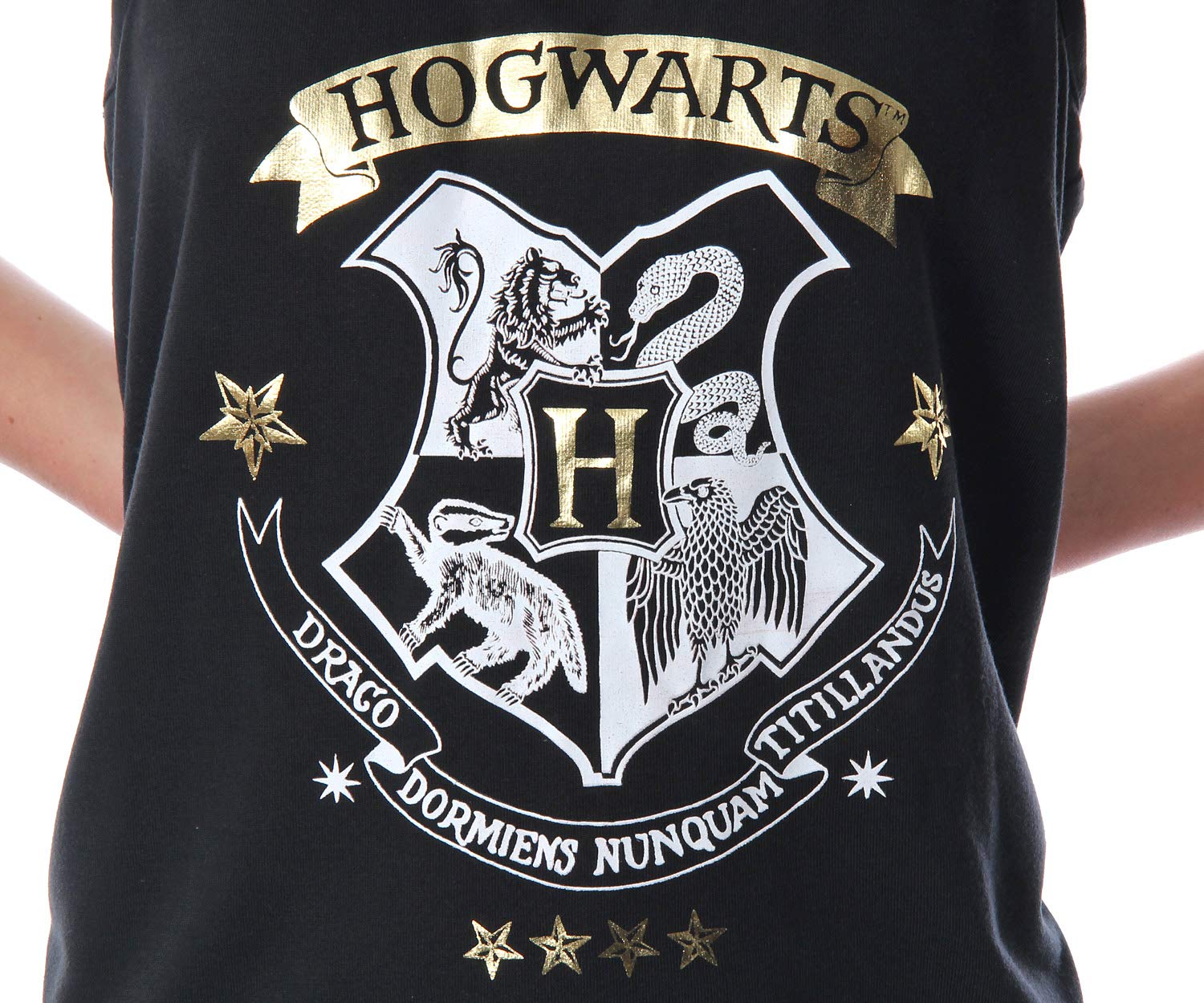Harry Potter Women's Hogwarts House Racerback Tank Shorts Pajama (Hogwarts, XL)