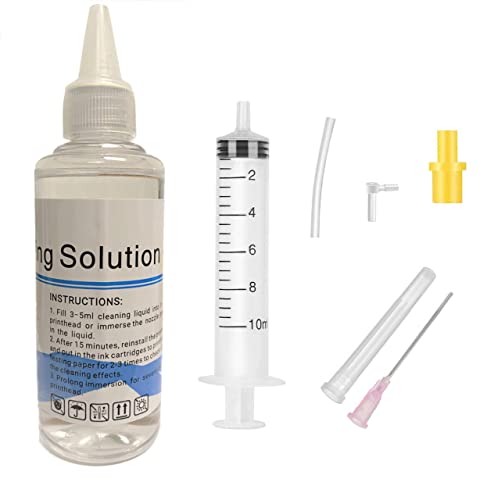 Inkpro Printhead Cleaner for Inkjet Printers Brother HP Officejet 8600 5520 4620 6520 6600 6700 6968 6978 8610, MX922 922 Pro 100, Liquid Printers Head Cleaning kit