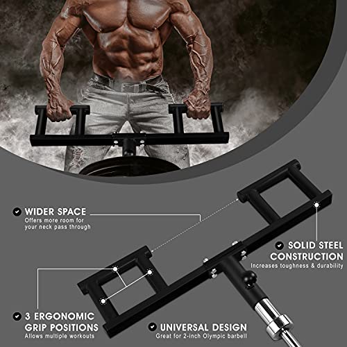 Yes4All Viking Press Attachment/Landmine Attachment for Barbell – Great Landmine Exercise Equipment for 2-Inch Olympic Barbell