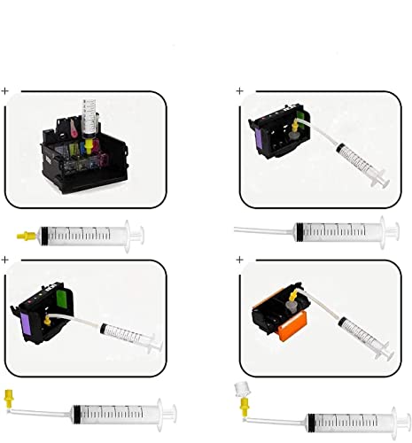 Inkpro Printhead Cleaner for Inkjet Printers Brother HP Officejet 8600 5520 4620 6520 6600 6700 6968 6978 8610, MX922 922 Pro 100, Liquid Printers Head Cleaning kit