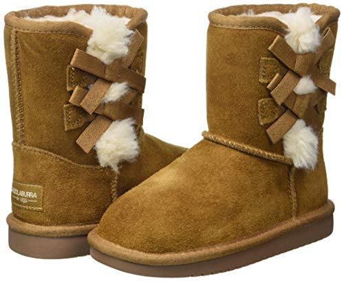 Koolaburra by UGG Unisex-Child Victoria Short Fashion Boot, Chestnut, 02 Youth US Little Kid