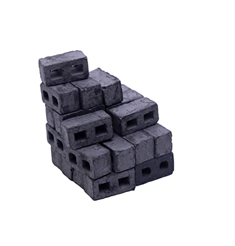 Birostiana 140pcs Miniature Bricks Blocks 80pcs Red Mini Wall Bricks 1 16 Scale 60pcs Mini Cinder Blocks 1 12 Scale Fake Bricks for Dollhouse Garden Lawn Landscape Craft Accessories (BRSTA0022#Brick)