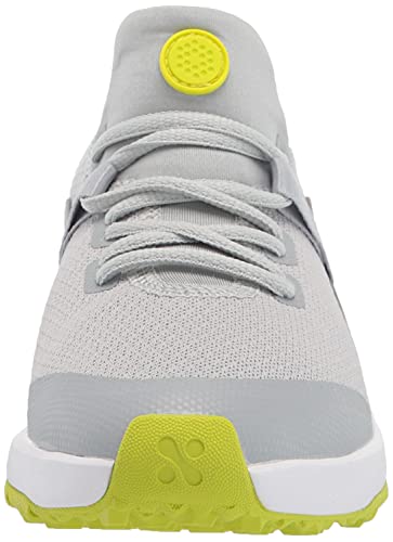 PUMA Fusion Evo Jr. Golf Shoe, High Rise-Limepunch, 2 US Unisex Little Kid