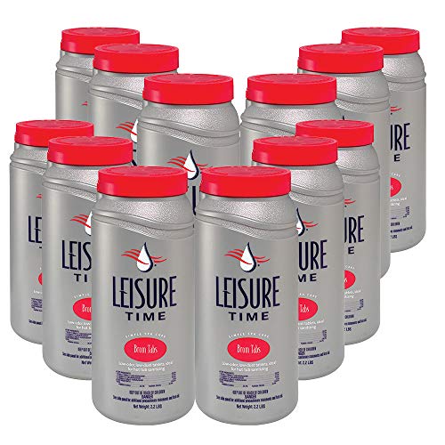 Leisure Time 45422A-12 Bromine Tabs for Spas and Hot Tubs, 2.2 Pounds, 12-Pack