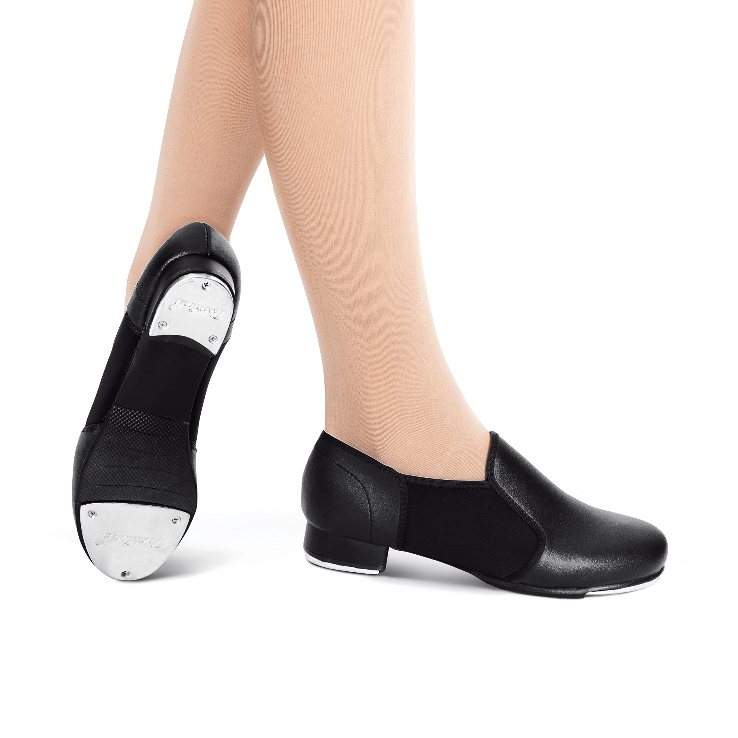 Theatricals Child Slip On Tap Shoes Black 02.0 T9100C