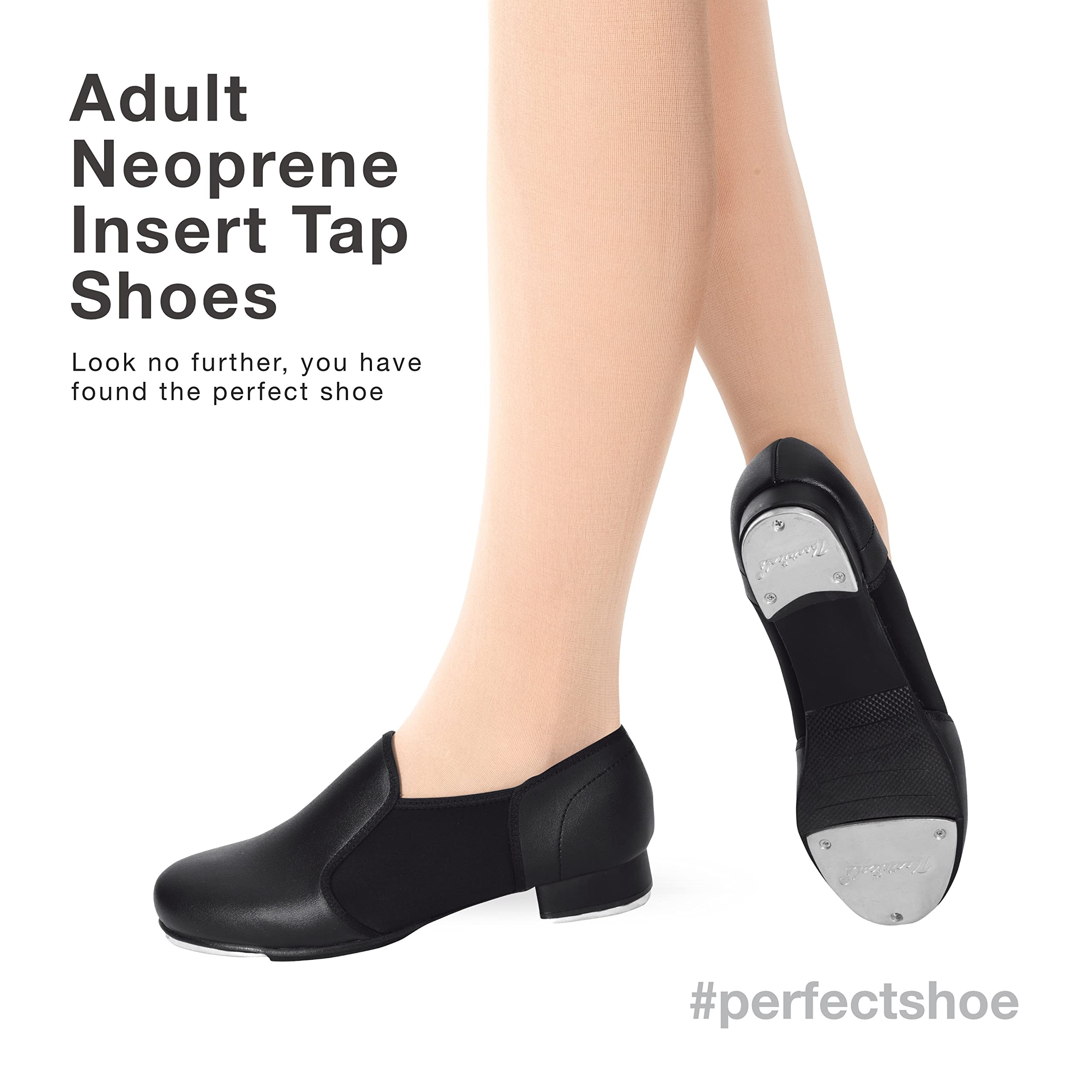 Theatricals Child Slip On Tap Shoes Black 02.0 T9100C