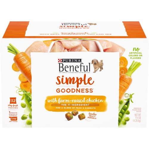 Purina Beneful Dry Dog Food, Simple Goodness With Farm Raised Chicken - 32 ct. Box